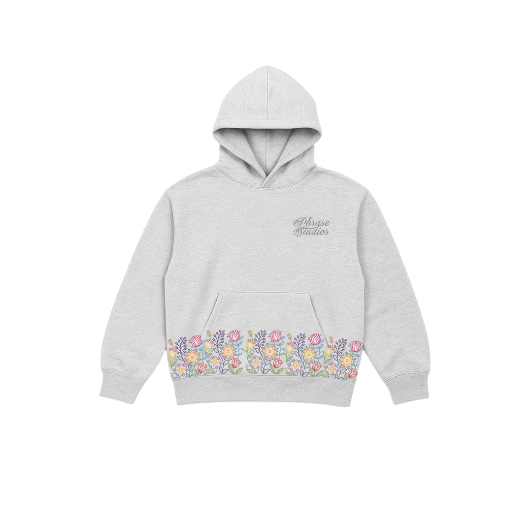 Floral Tracksuit Unisex Hoodie | 100% Cotton, Casual Fit